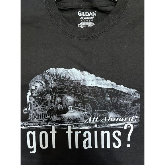 Gildan | Shirts | Got Trains Tshirt Size Xl Locomotive Tee Shirt Steam ...